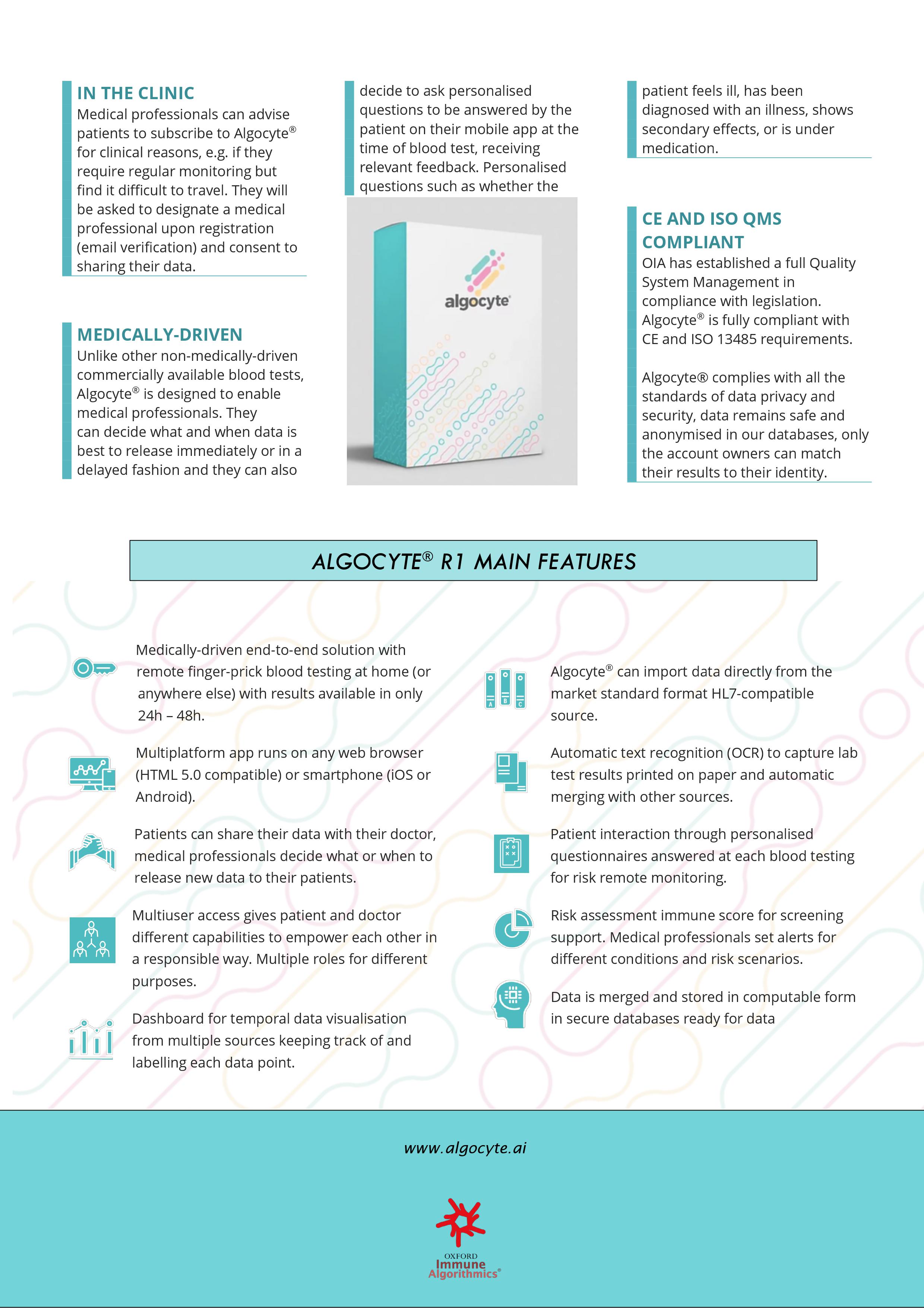Introducing Algocyte® by Oxford Immune Algorithmics